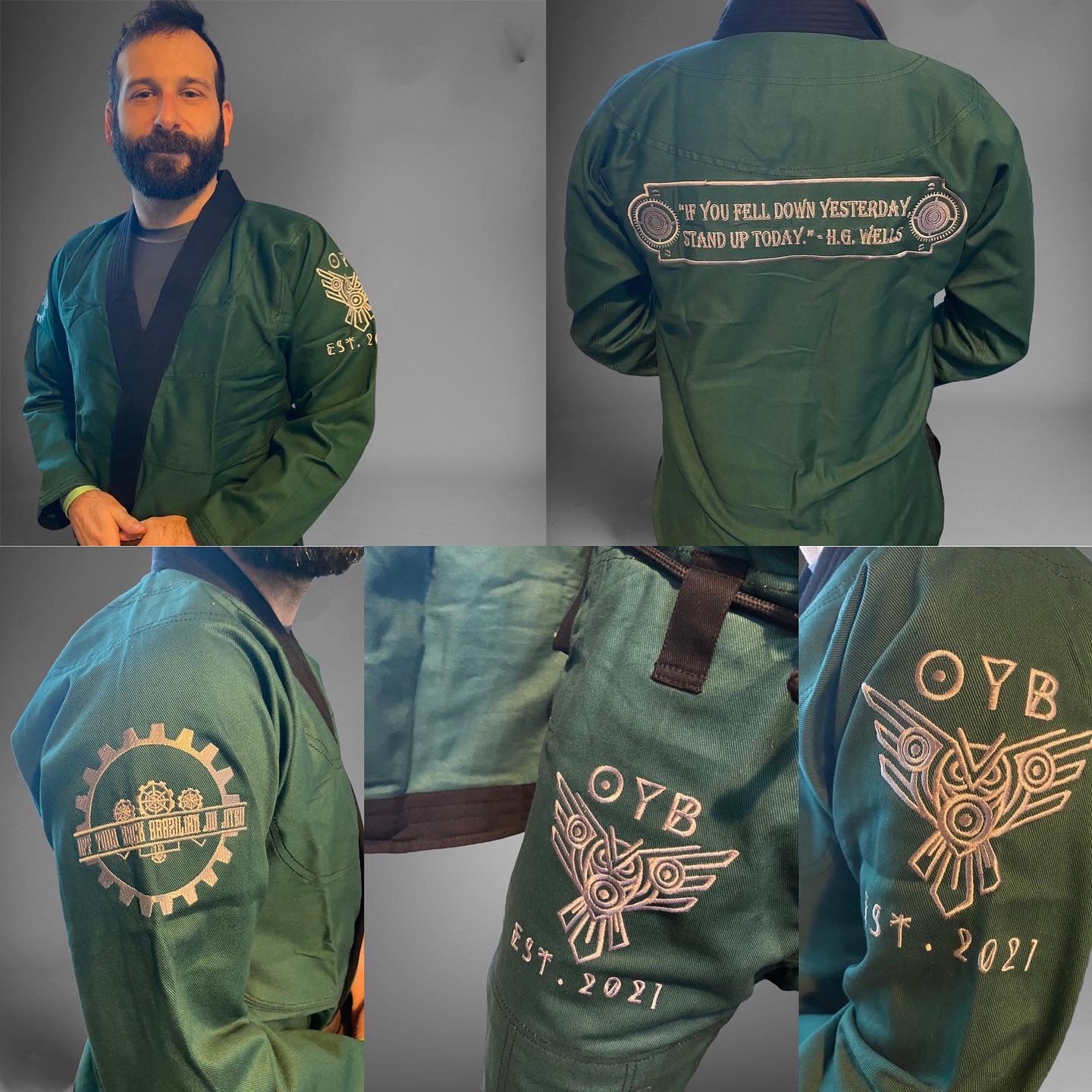 SteamPunk Emerald Green Gi – Off Your Back BJJ